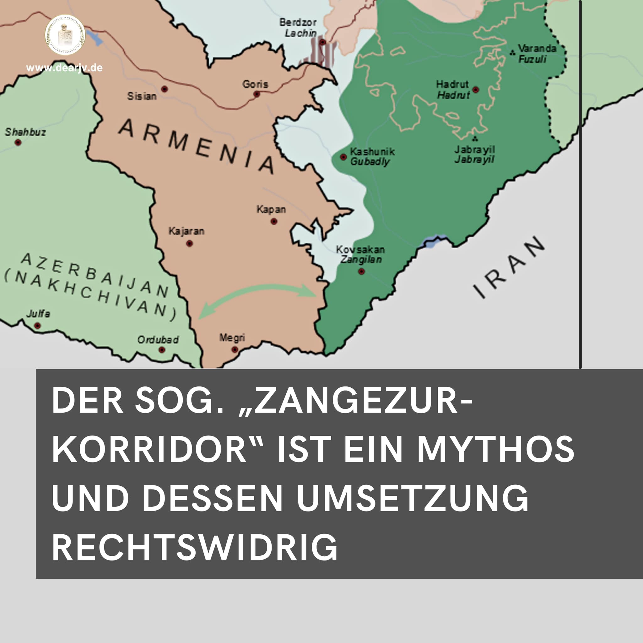 Der sog. „Zangezur-Korridor“ ist ein Mythos und dessen Umsetzung ...